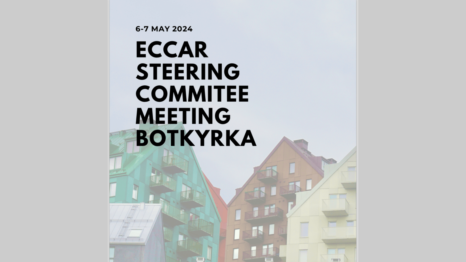 ECCAR-konferens på MKC 6-7 maj - MK Centrum