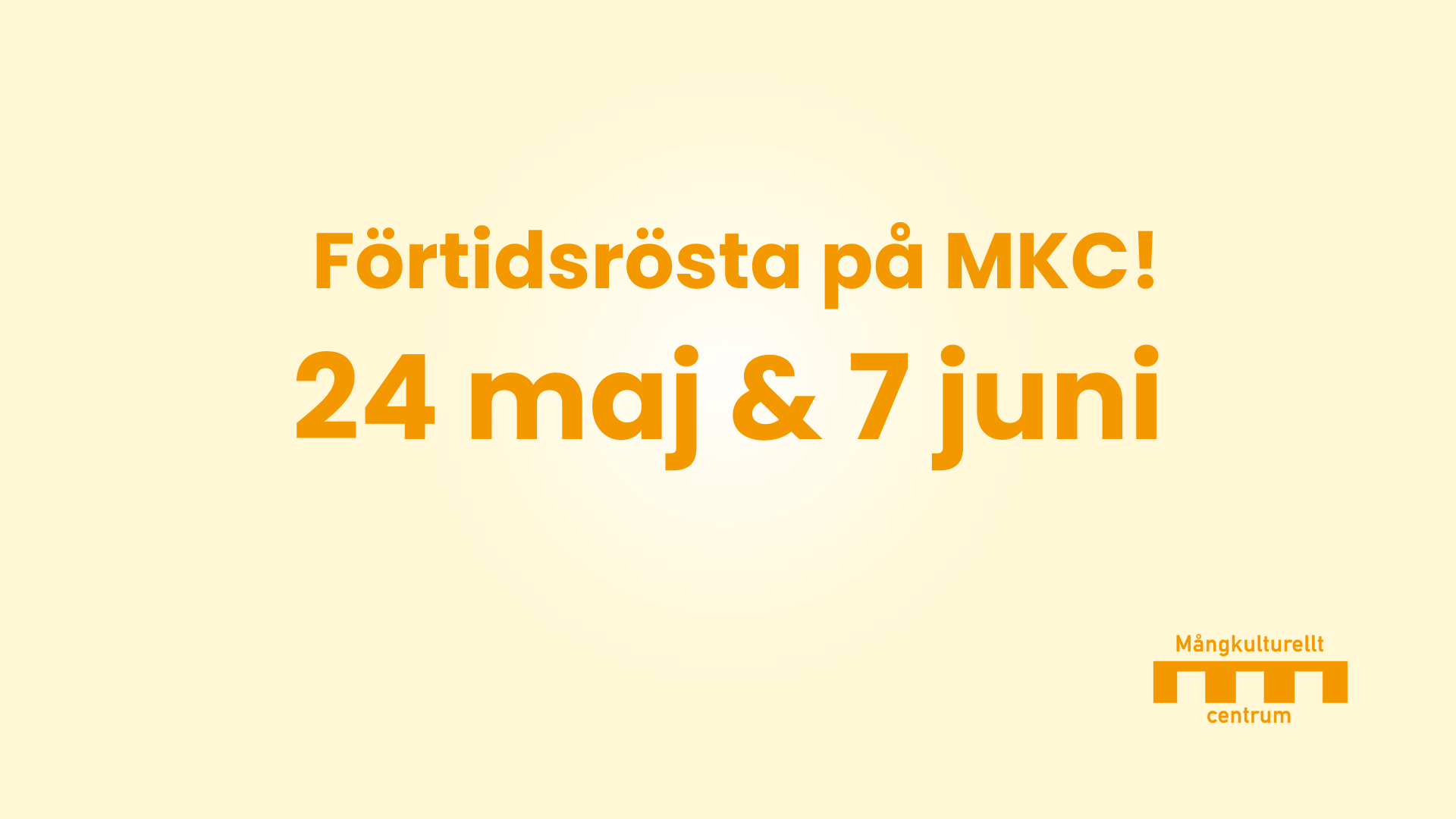 Förtidsrösta på MKC - MK Centrum